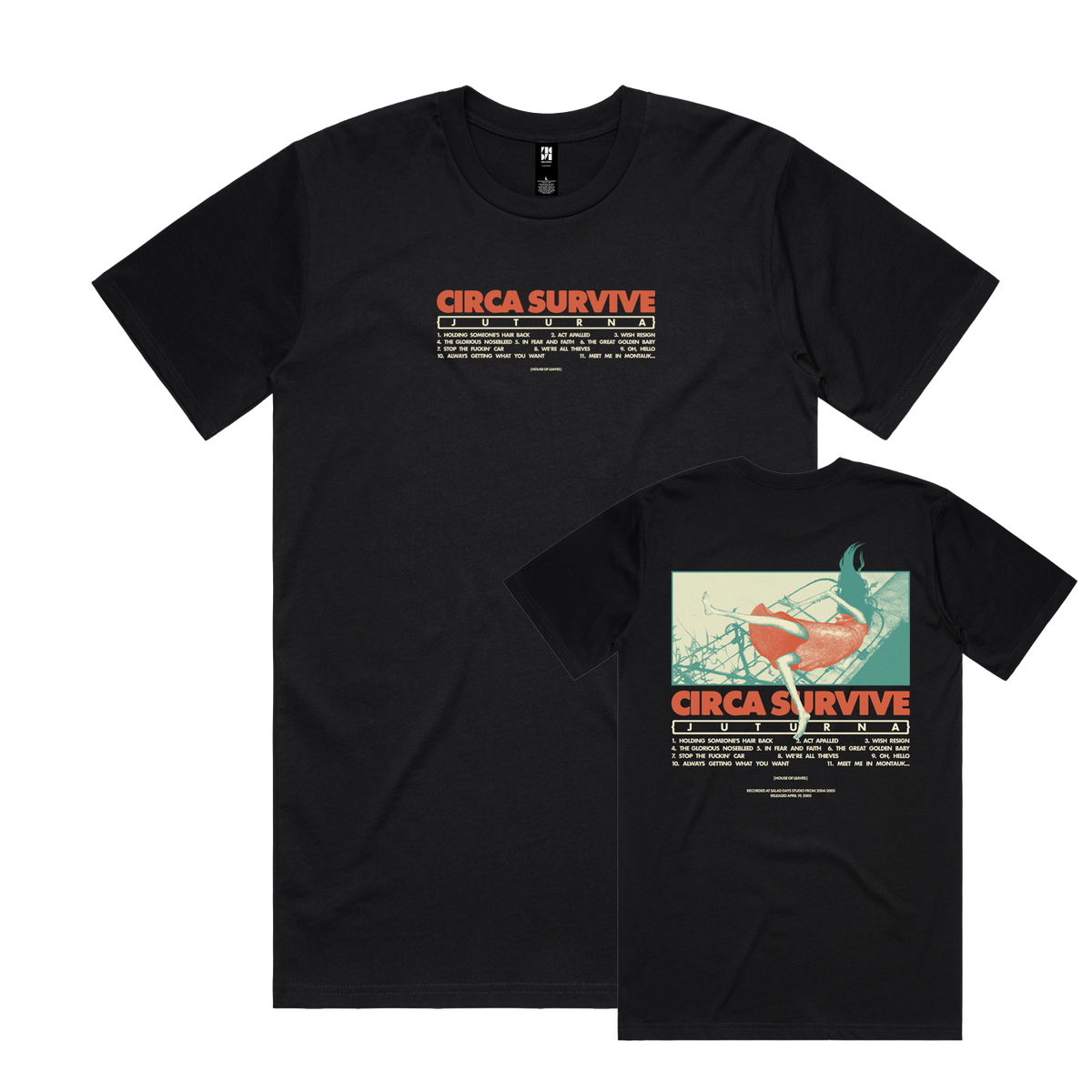 Juturna Tracklist Shirt – Circa Survive